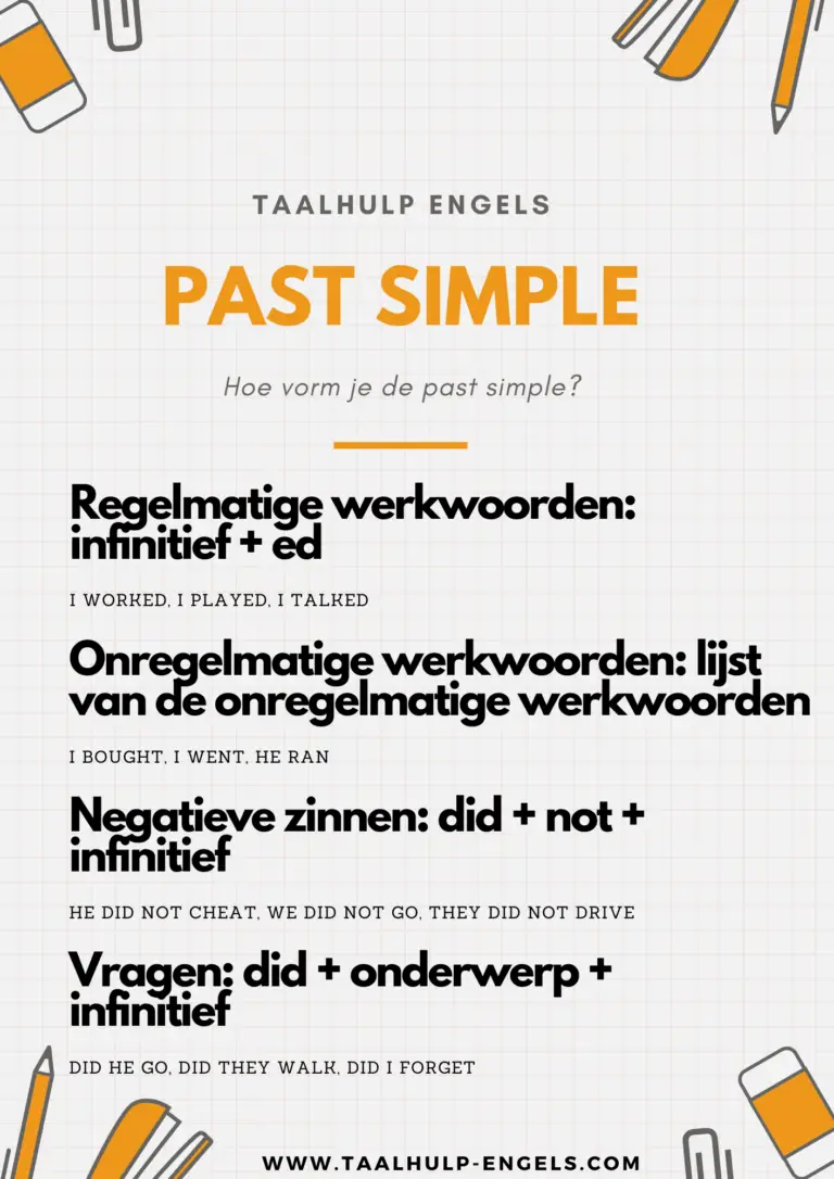 Past Simple – Taalhulp Engels