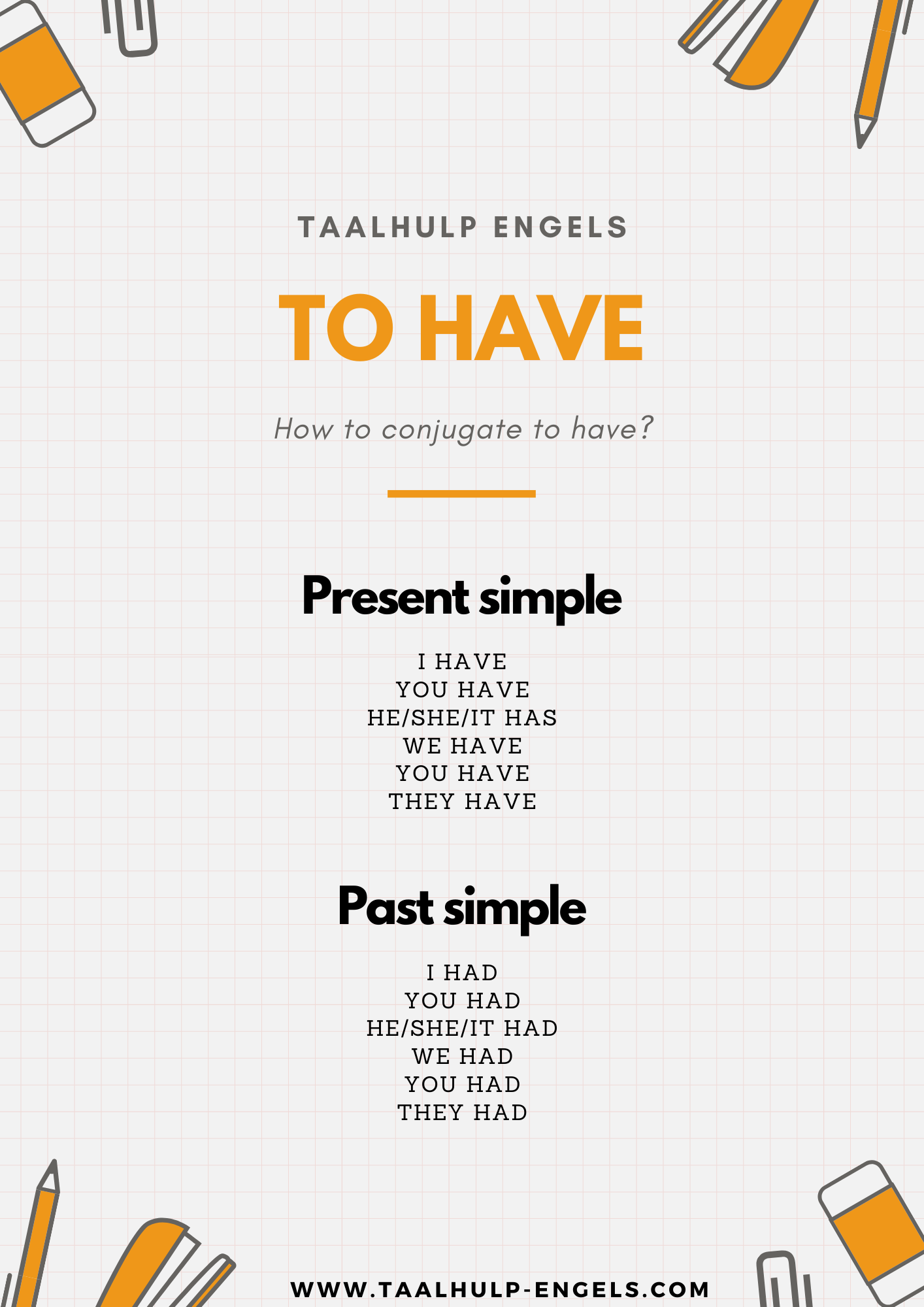 English Verbs – Taalhulp Engels