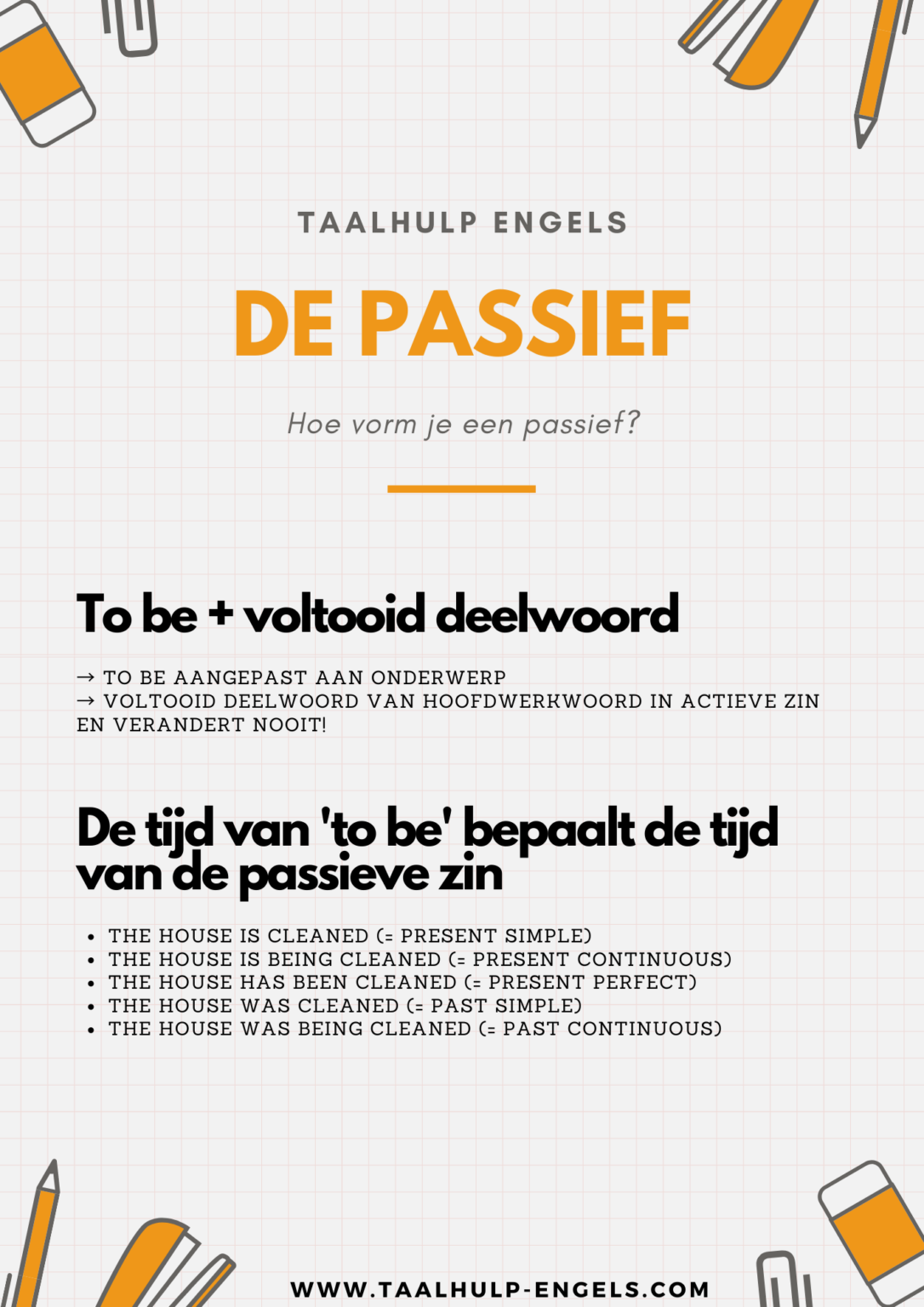 De Passief (Passive) in het Engels – Taalhulp Engels