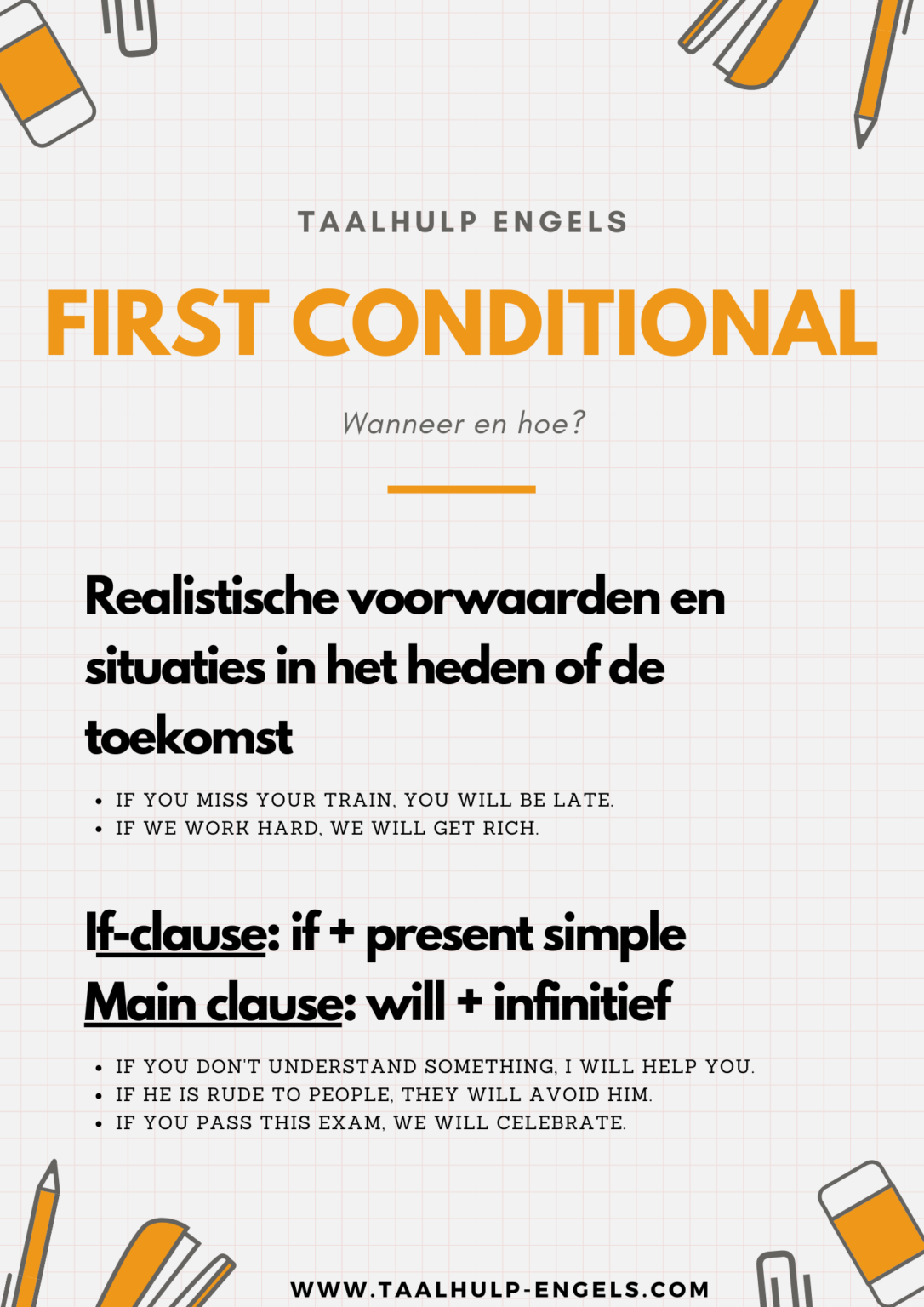 De First Conditional – Taalhulp Engels